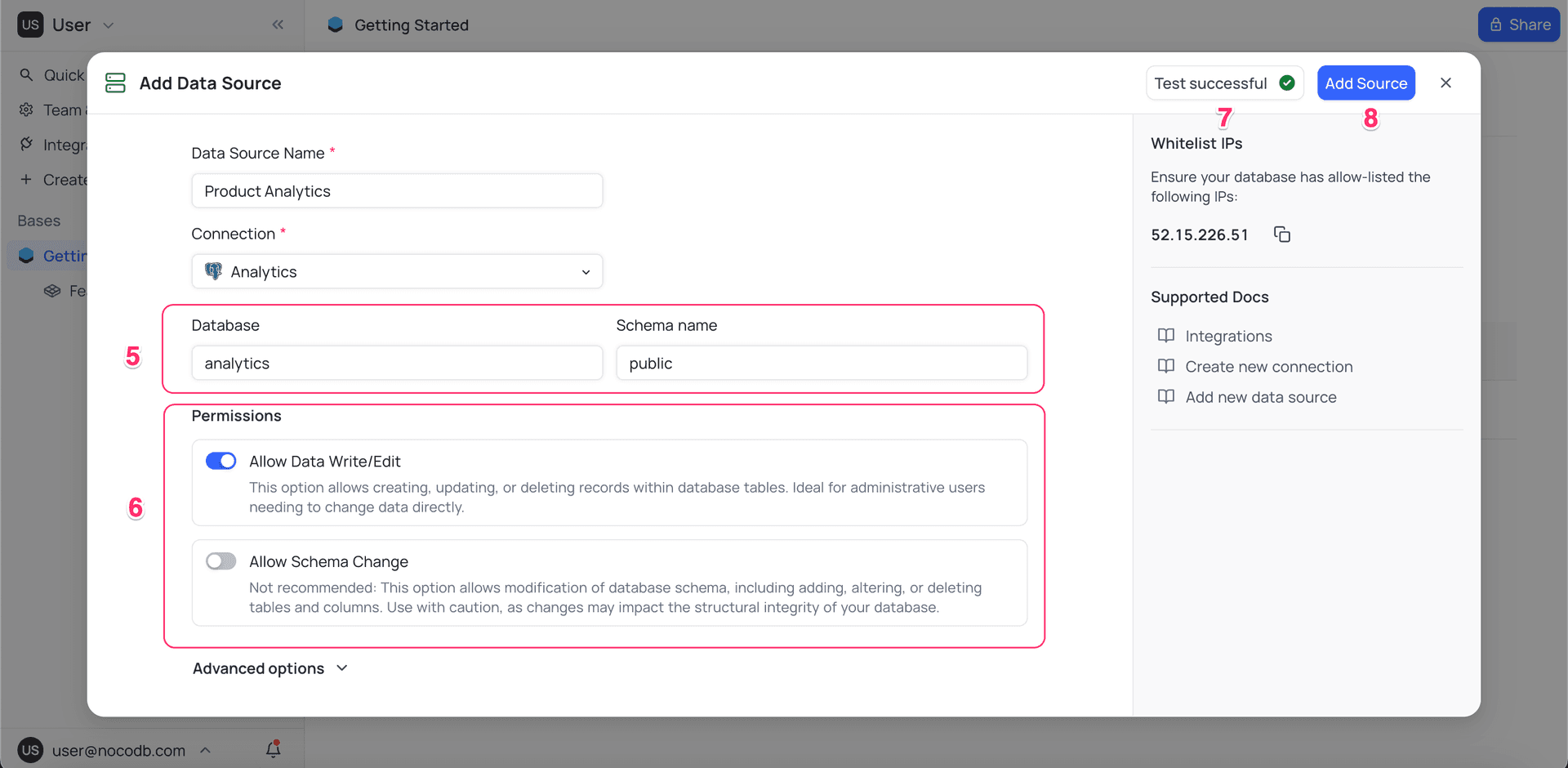 Connect to a Data source